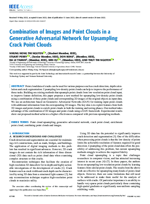 (PDF) Combination of Images and Point Clouds in a Generative Adversarial Network for Upsampling ...