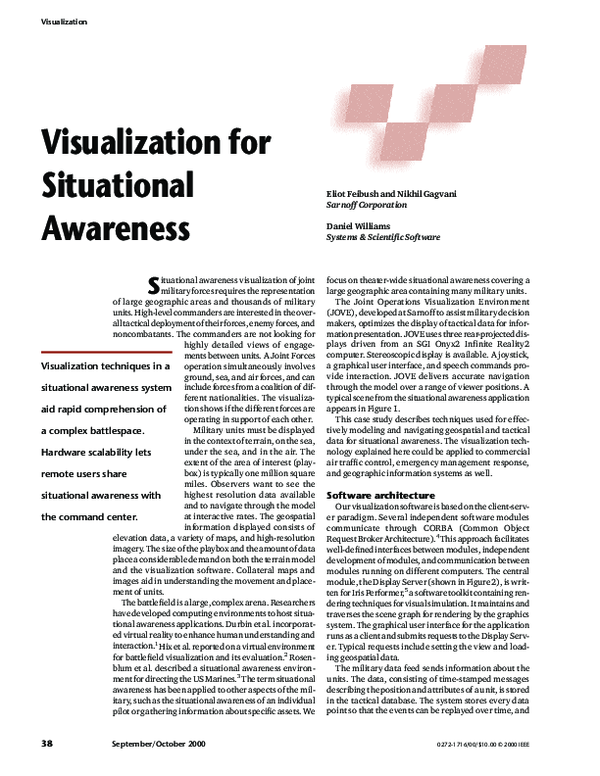 (PDF) Visualization for situational awareness