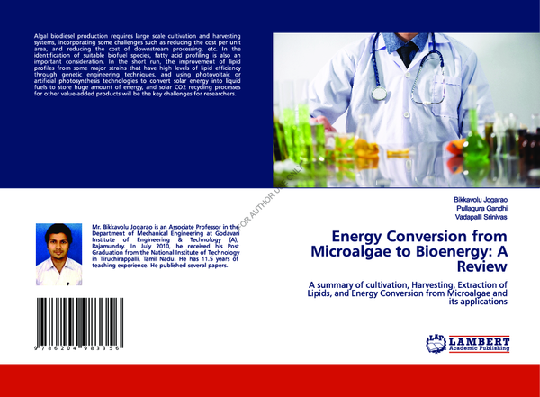 (PDF) ENERGY CONVERSION FROM MICROALGAE TO BIOFUELS: A REVIEW