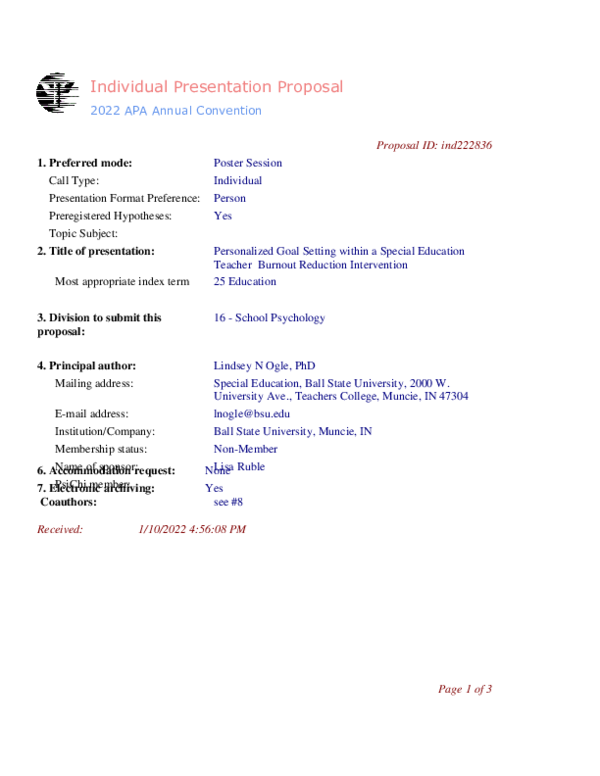 (PDF) Individual Presentation Proposal | Lindsey Ogle - Academia.edu