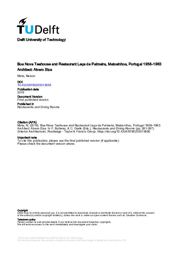 Pdf Restaurants And Dining Rooms