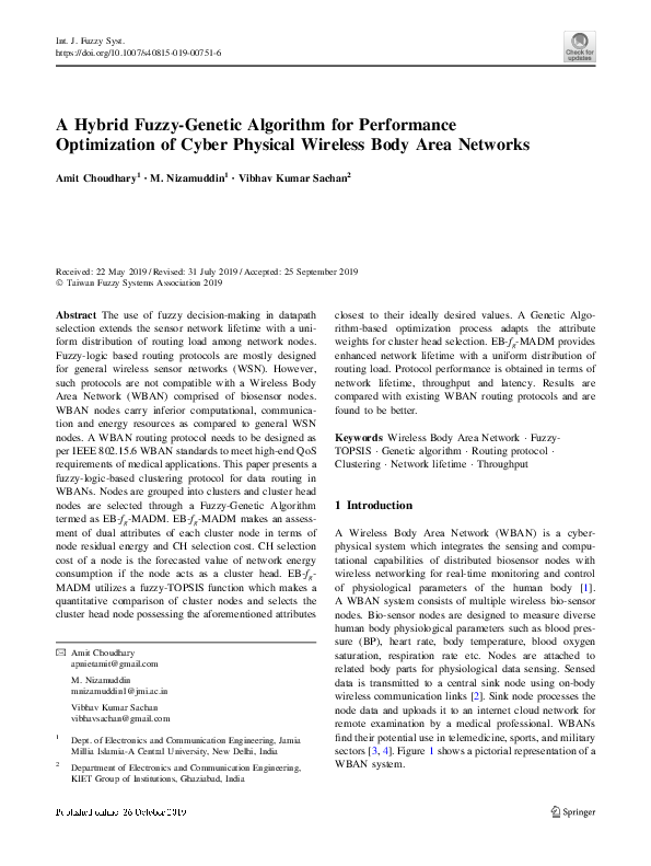 (PDF) A Hybrid Fuzzy-Genetic Algorithm for Performance Optimization of ...
