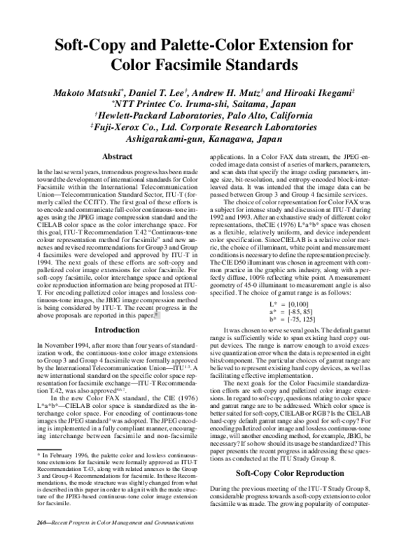 (PDF) Soft-Copy and Palette-Color Extension for Color Facsimile ...