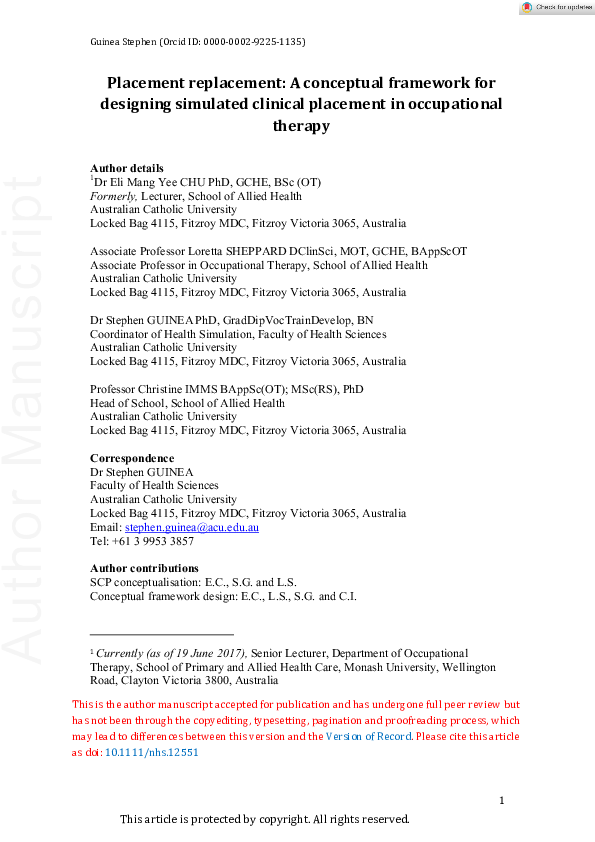 (PDF) Placement replacement: A conceptual framework for designing ...