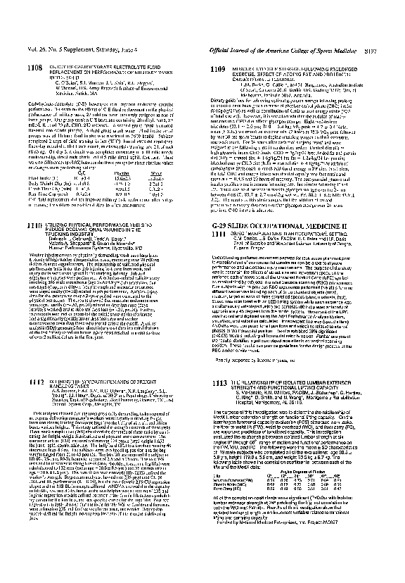 (PDF) 1110 Utilizing Physical Performance Tests to Reduce Occupational ...