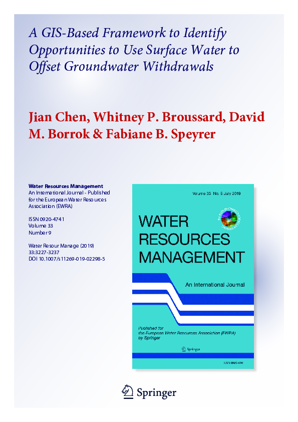 (PDF) A GIS-Based Framework to Identify Opportunities to Use Surface ...