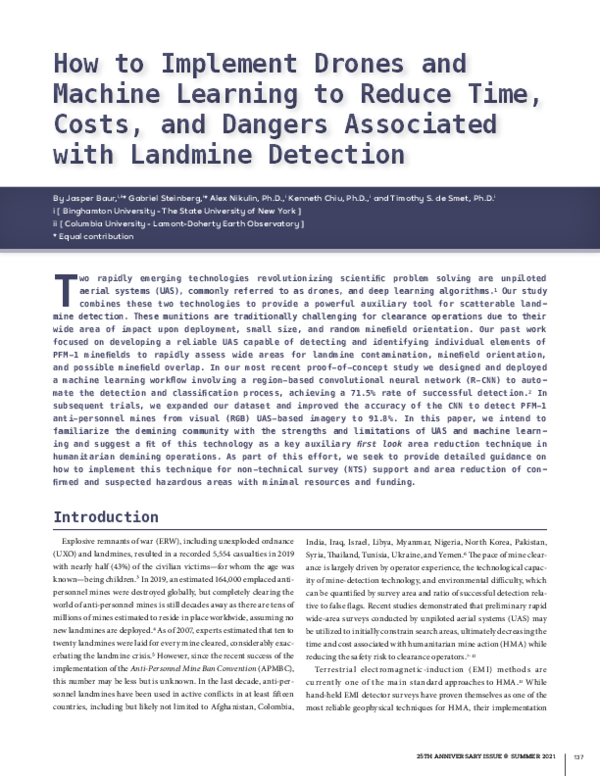 Pdf How To Implement Drones And Machine Learning To Reduce Time Costs