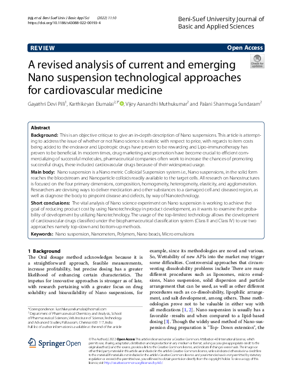 (PDF) A revised analysis of current and emerging Nano suspension ...