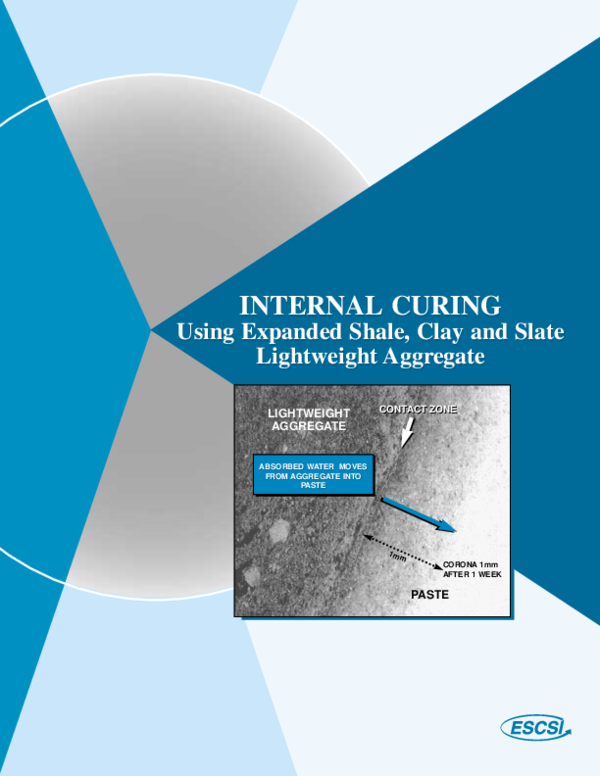 Pdf Internal Curing Using Expanded Shale Clay And Slate Lightweight