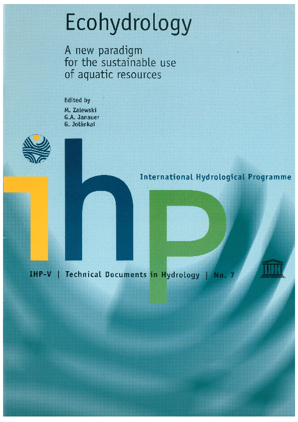 (PDF) Ecohydrology: a new paradigm for the sustainable use of aquatic