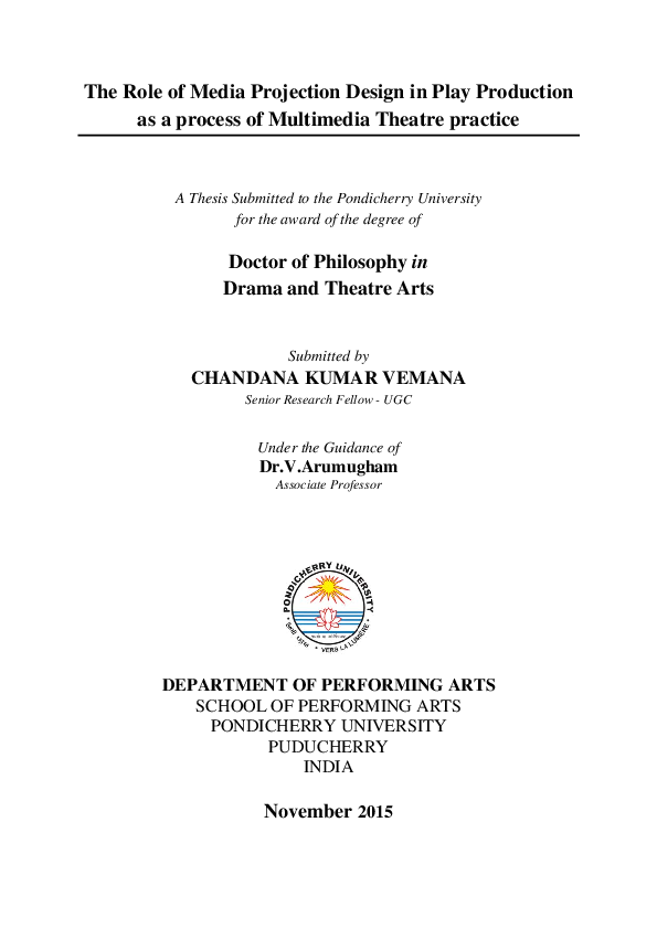 (PDF) The Role of Media Projection Design in Play Production as a ...