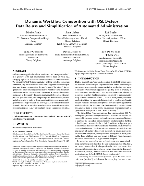 (PDF) Automating User Journeys with OSLO-steps