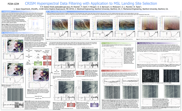 (PDF) CRISM Hyperspectral Data Filtering with Application to MSL ...