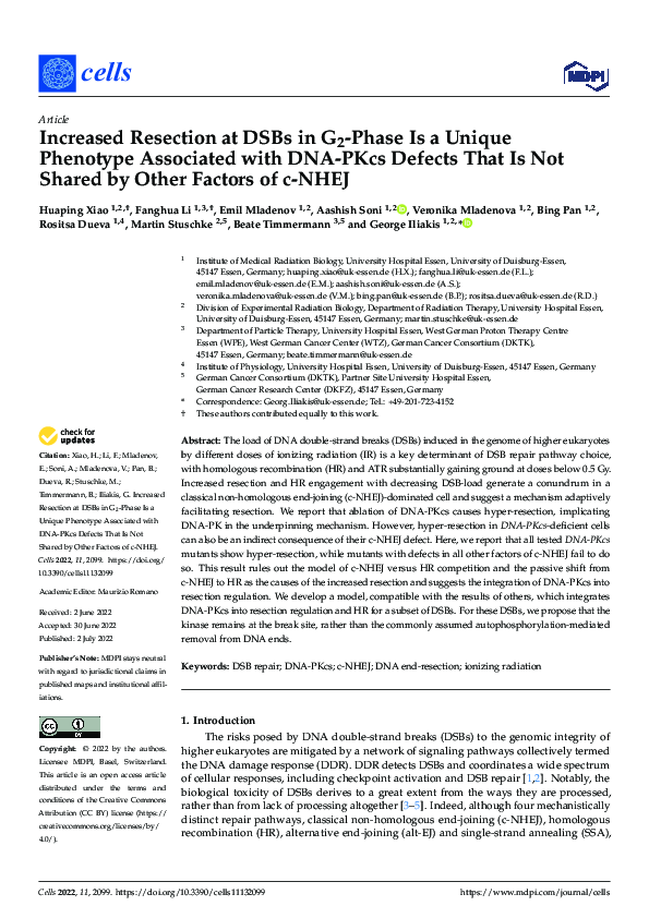 (PDF) Increased Resection at DSBs in G2-Phase Is a Unique Phenotype Associated with DNA-PKcs ...