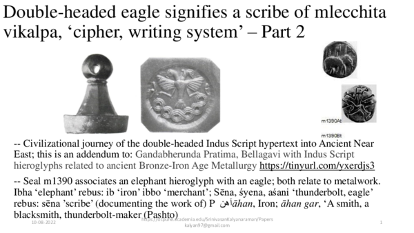 (PDF) Double-headed eagle signifies a scribe of mlecchita vikalpa ...
