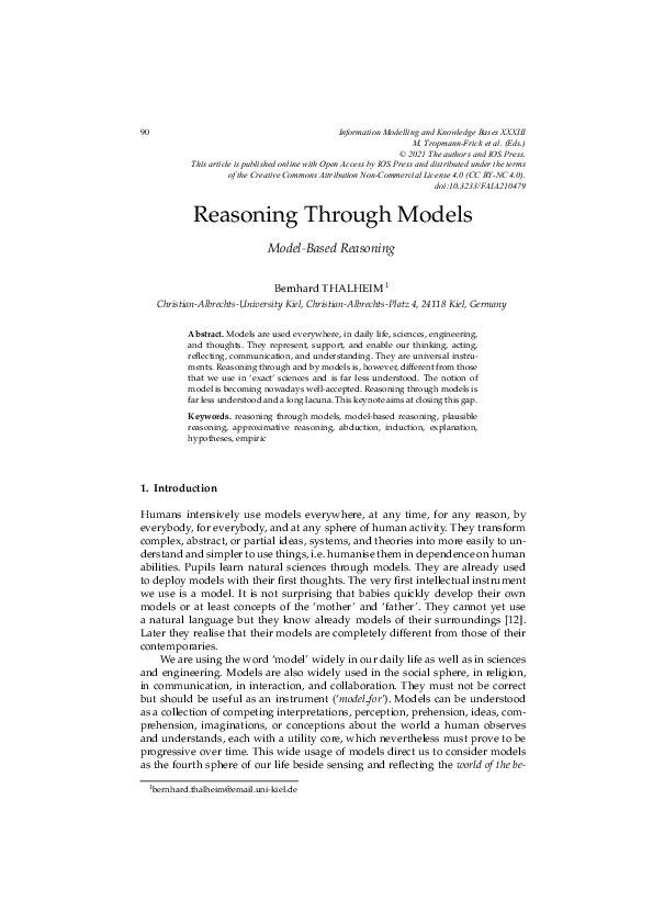 (PDF) Reasoning Through Models