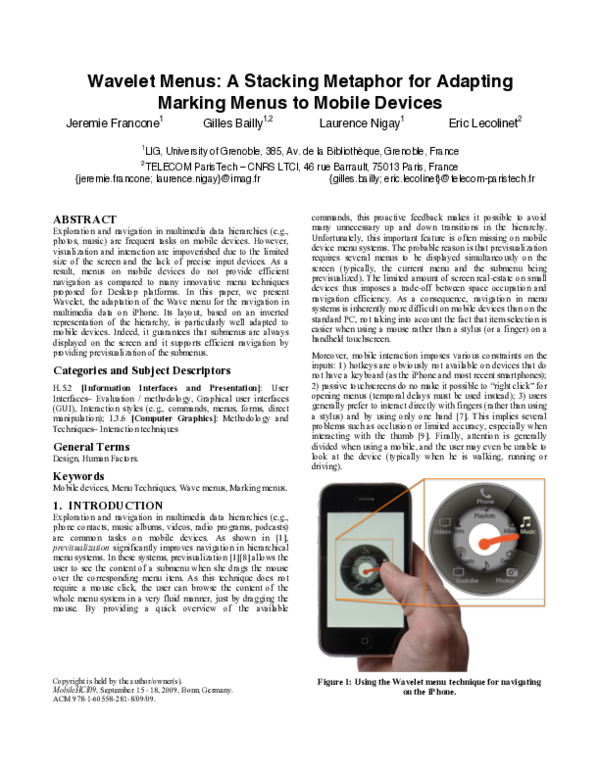 (PDF) Wavelet menus | eric lecolinet - Academia.edu