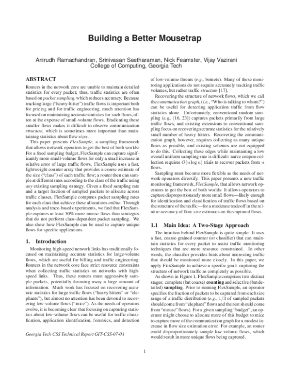 (PDF) Building a Better Mousetrap