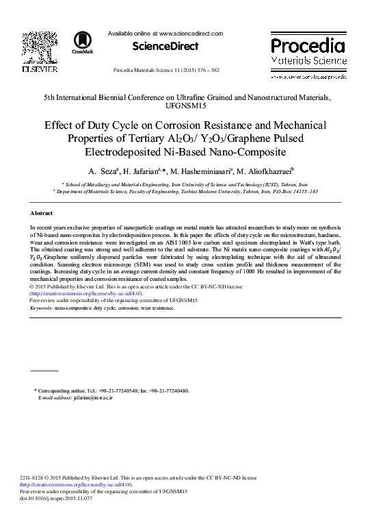 (PDF) Effect of Duty Cycle on Corrosion Resistance and Mechanical Properties of Tertiary Al2O3 ...