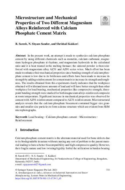 (PDF) Microstructure and Mechanical Properties of Two Different Magnesium Alloys Reinforced with ...