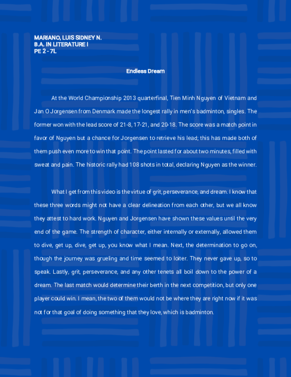 Pdf Endless Dream