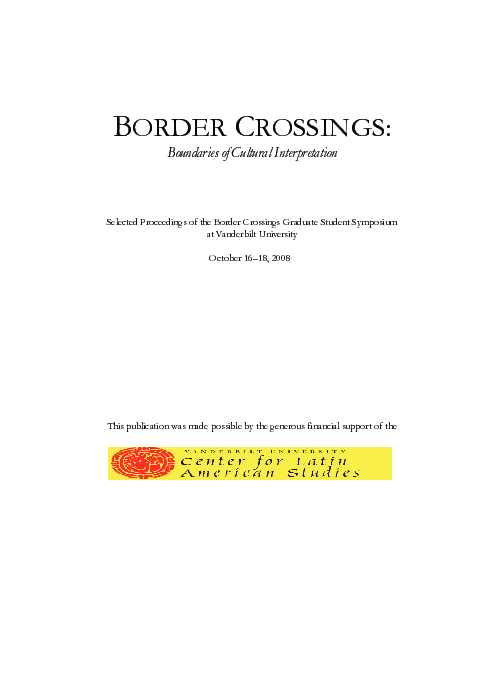 (PDF) Border crossings: boundaries of cultural interpretation | Anna-Lisa Halling - Academia.edu
