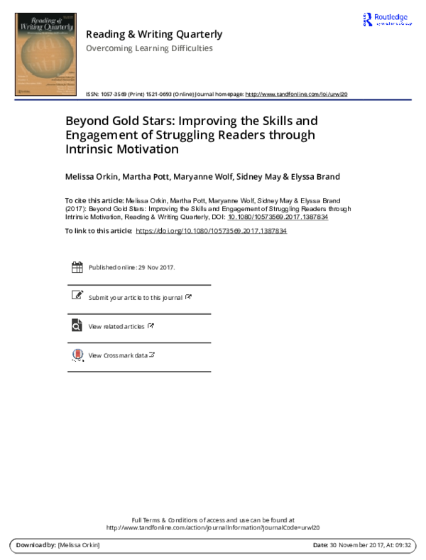 (PDF) Beyond Gold Stars: Improving the Skills and Engagement of ...
