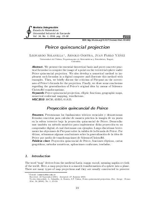 (PDF) Peirce quincuncial projection