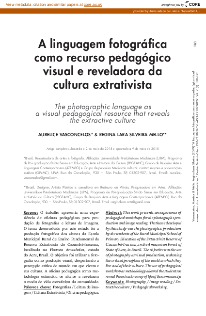(PDF) The photographic language as a visual pedagogical resource that ...