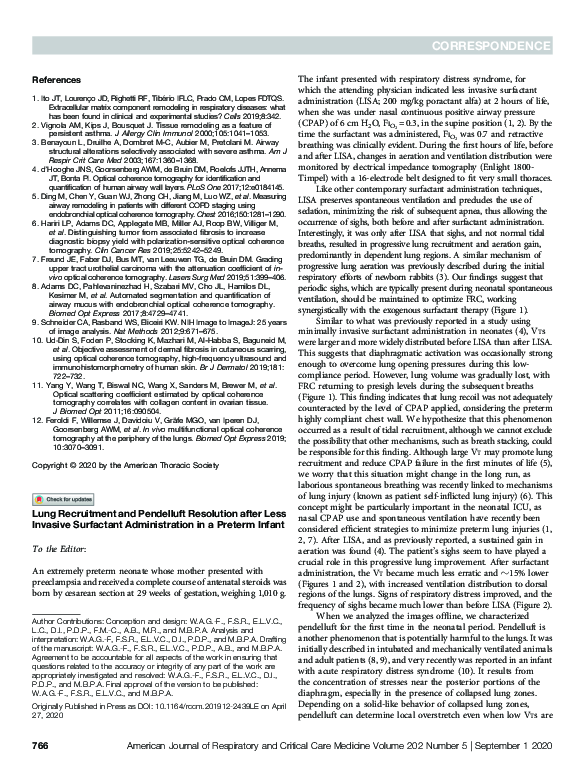 (PDF) Lung Recruitment and Pendelluft Resolution after Less Invasive ...