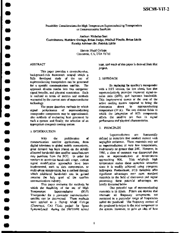 (PDF) Feasibility Considerations for High Temperature Superconducting ...