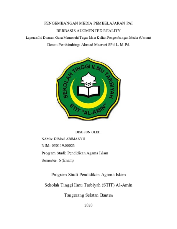(DOC) PENGEMBANGAN MEDIA PEMBELAJARAN PAI BERBASIS AUGMENTED REALITY