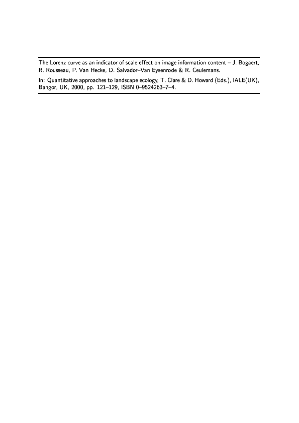 Pdf The Lorenz Curve As An Indicator Of Scale Effect On Image