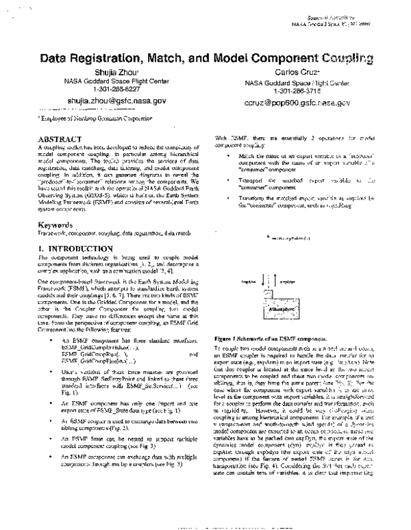 (PDF) Data registration, match, and model component coupling