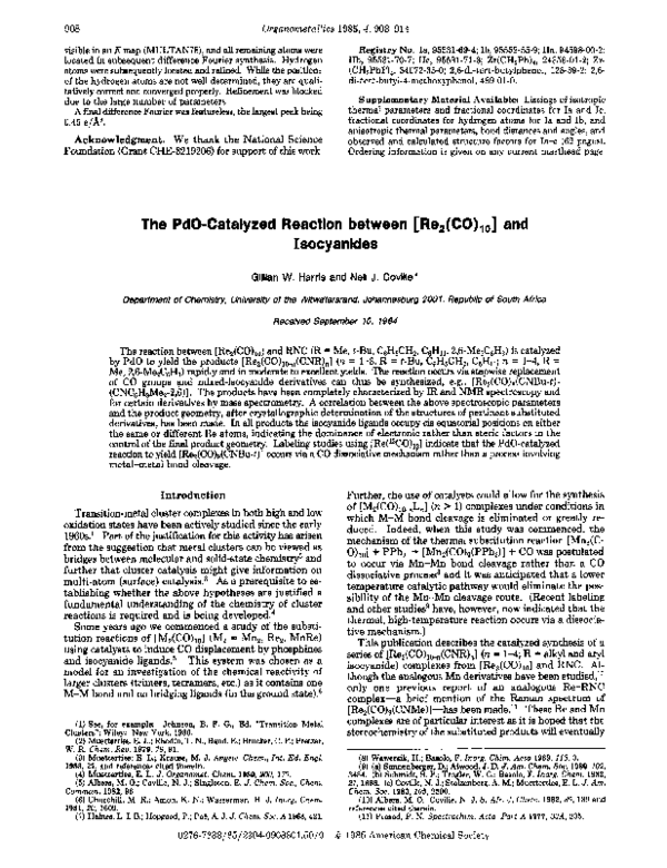 (PDF) The palladium(II) oxide-catalyzed reaction between ...