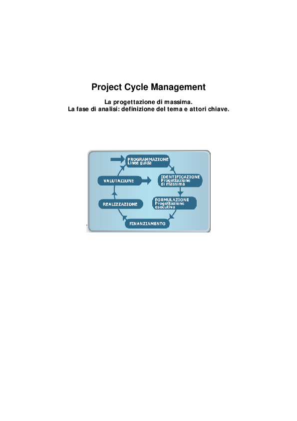 (PDF) Project Cycle Management