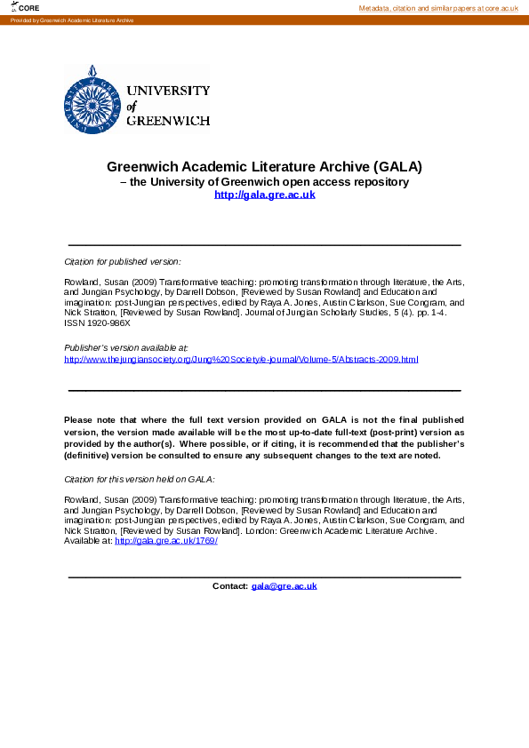 (PDF) Transformative teaching: promoting transformation through ...