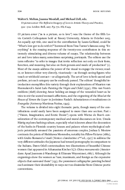 (PDF) Ut pictura amor: The Reflexive Imagery of Love in Artistic Theory ...