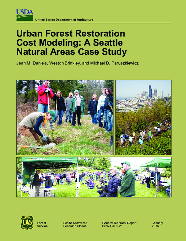 (PDF) Urban forest restoration cost modeling: a Seattle natural areas ...