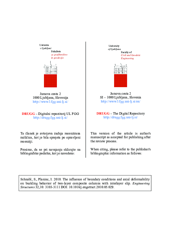 The influence of boundary conditions and axial deformability on buckling behavior of two-layer ...