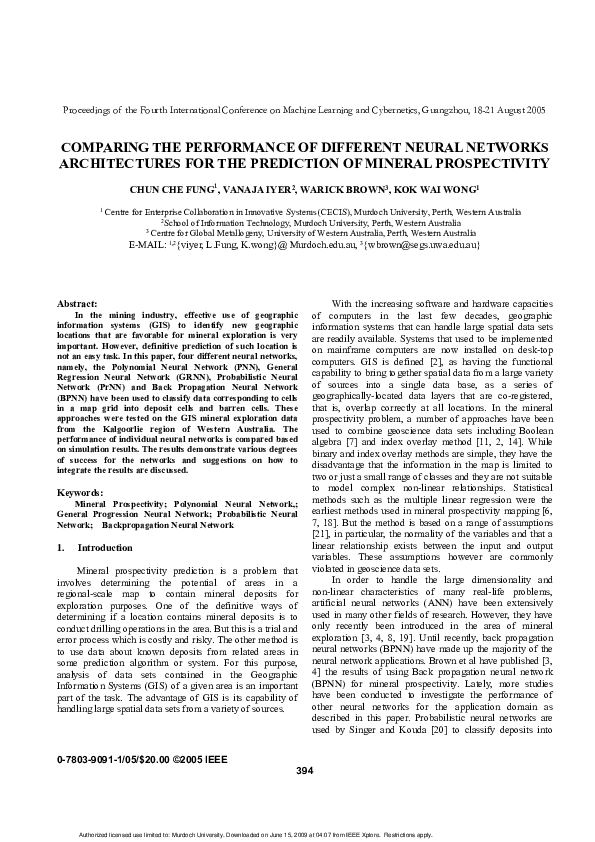 Pdf Comparing The Performance Of Different Neural Networks