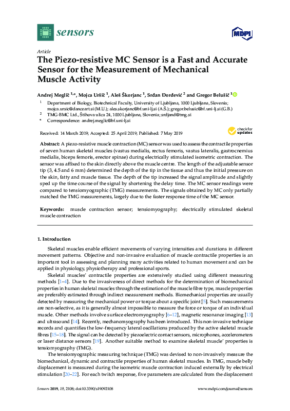 (PDF) The Piezo-resistive MC Sensor is a Fast and Accurate Sensor for ...