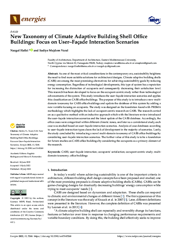 (PDF) What is an adaptive façade? Analysis of recent terms and ...