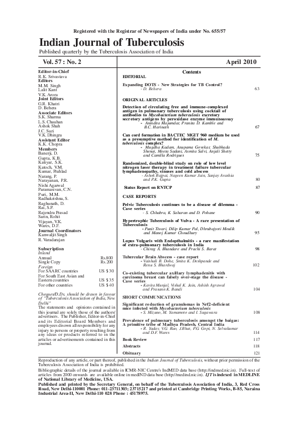 (PDF) Lupus Vulgaris with Endopthalmitis - a rare manifestation of ...