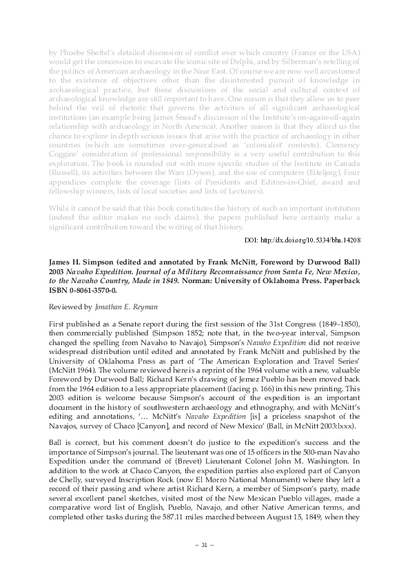 (PDF) James H. Simpson 2003 Navaho Expedition. Journal of a Military ...