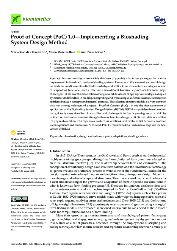 (PDF) Proof of Concept (PoC) 1.0—Implementing a Bioshading System ...