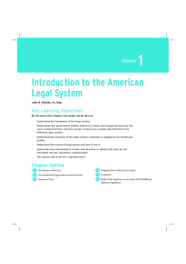 (PDF) An introduction to the American legal system