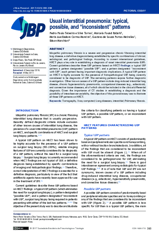 (PDF) Usual interstitial pneumonia: typical, possible, and ...