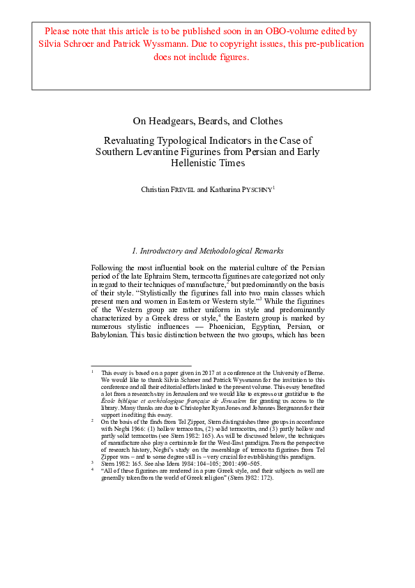 (PDF) On Headgears, Beards, and Clothes Revaluating Typological ...