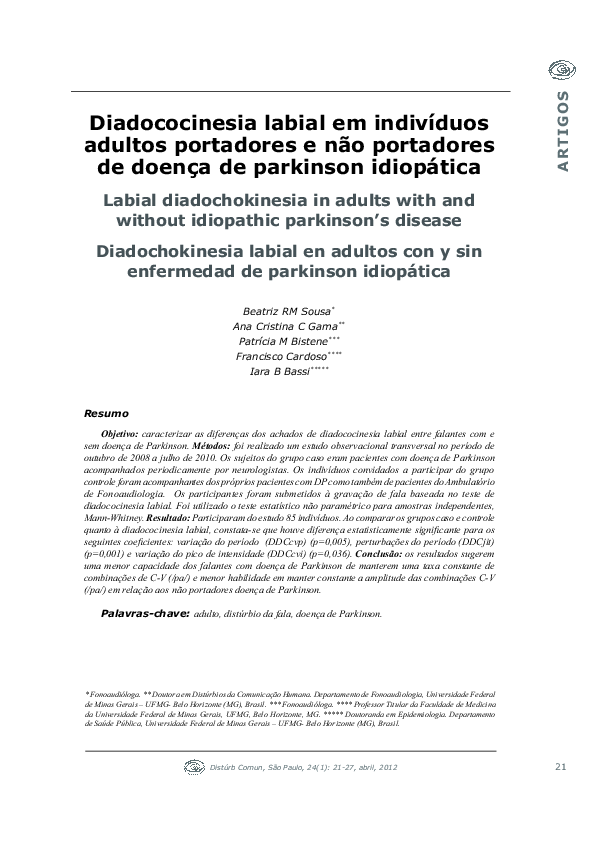 (PDF) Diadococinesia labial em indivíduos adultos portadores e não ...